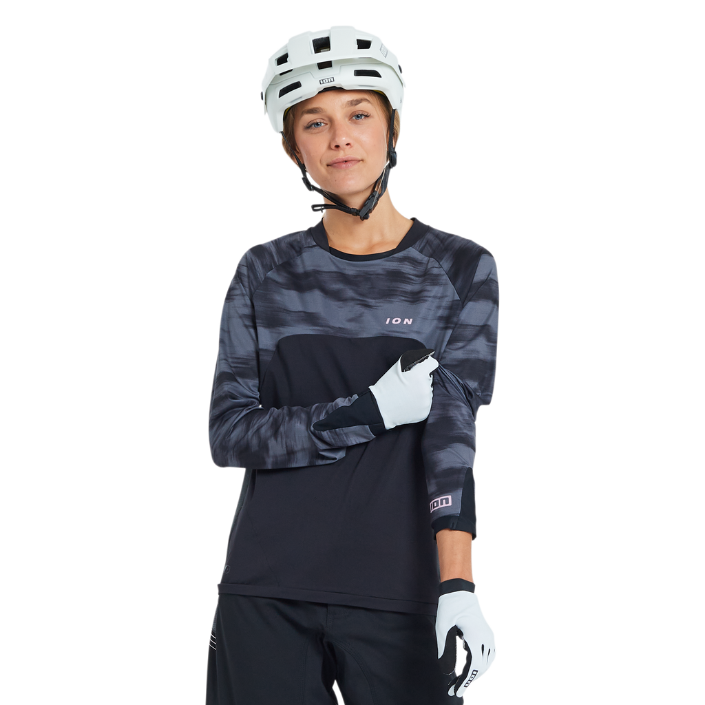 Buy women's Traze Amp LS AFT MTB jersey online | MTB clothing | ION shop