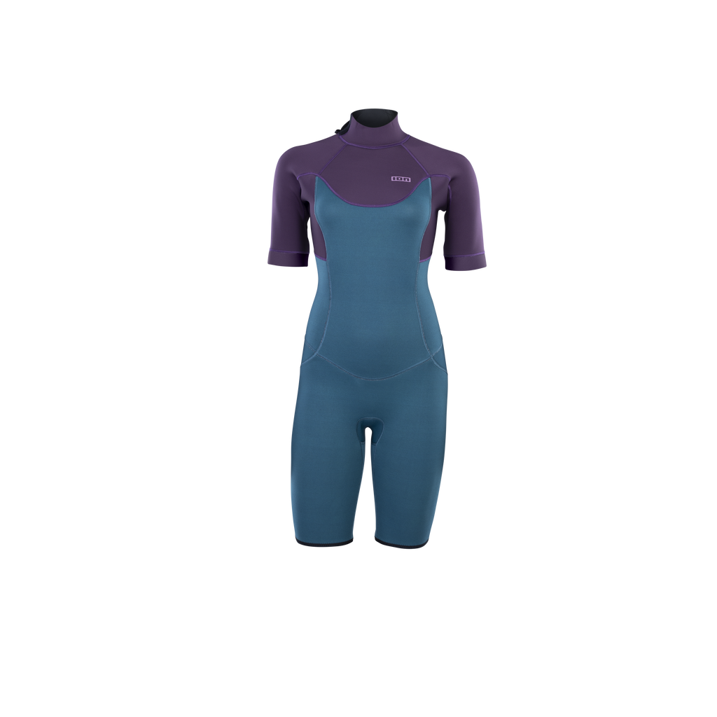 Women Wetsuit Element 2/2 Shorty Shortsleeve Back Zip | ION Water