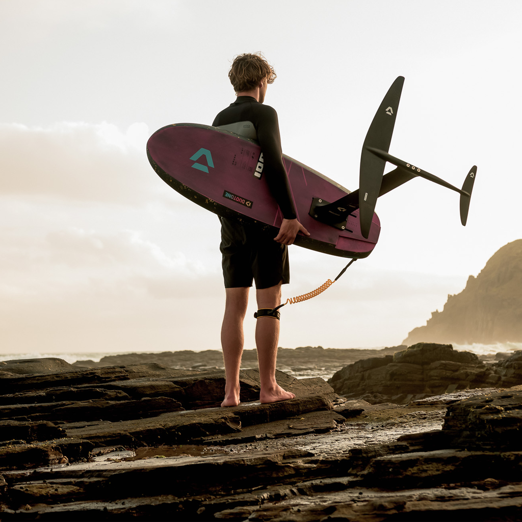 Wing Board Leash Core Coiled Knee | ION Accessories